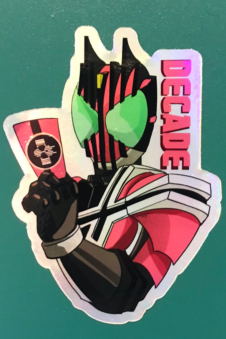 Holo Kamen Rider Decade Sticker - Etsy