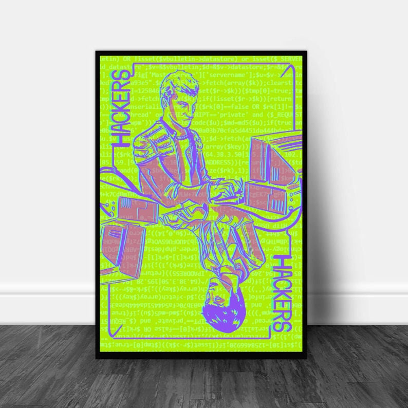 Hackers Movie Poster minimalist Fan Art - Etsy