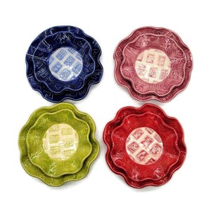 Mahjong Flower Dish/bowl med Size, Mahjong Pottery, Mahjong Gift ...