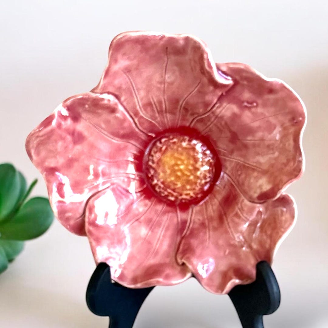Handmade Flower Bowl, Cherry Blossom Tapas Bowl, Dessert Bowl, Jewelry ...