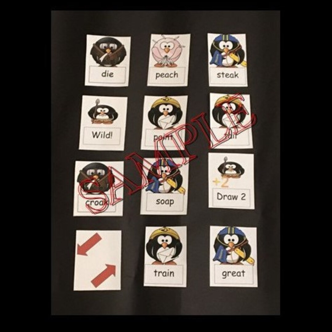 Vowel Combination Card Game - Etsy