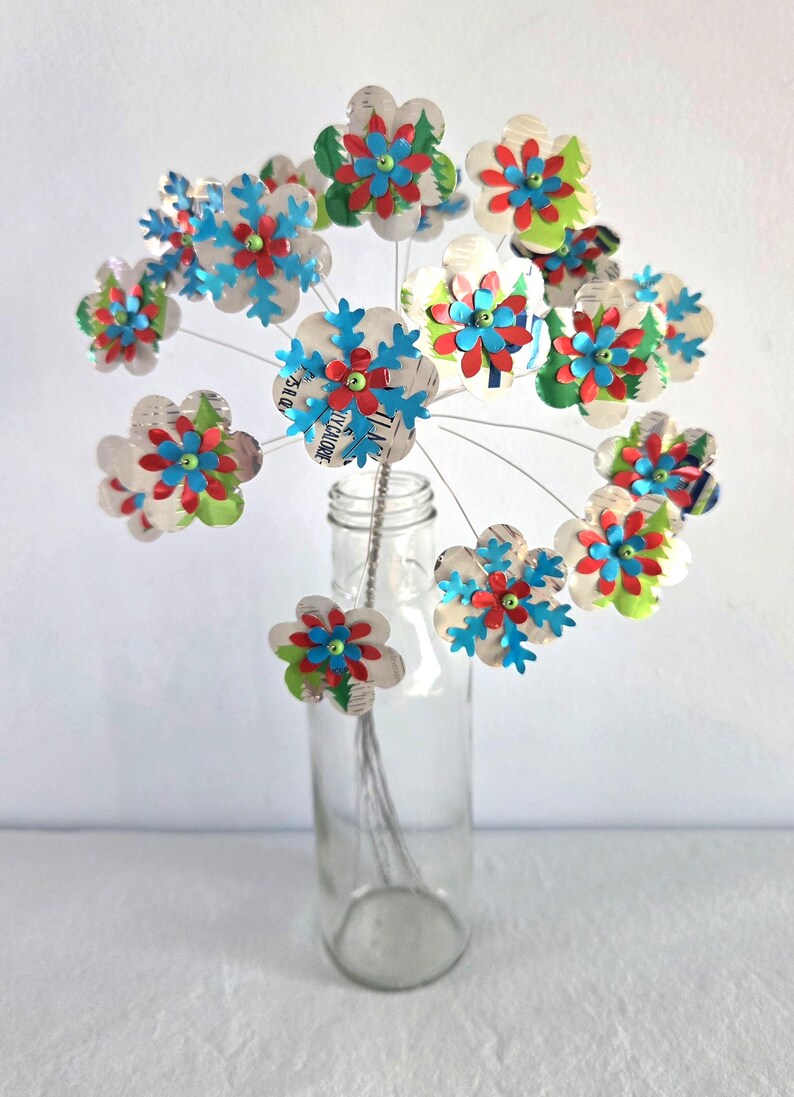 Winter Woods Boucan (18 Stem Aluminum Can Bouquet) - Etsy