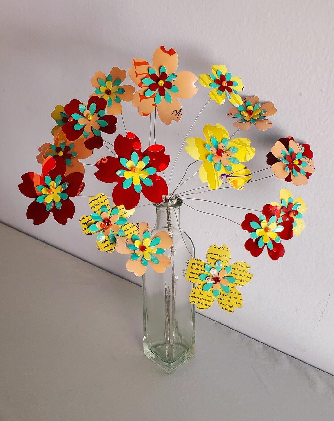 Summer Peaches Boucan (18 Stem Aluminum Can Bouquet) - Etsy