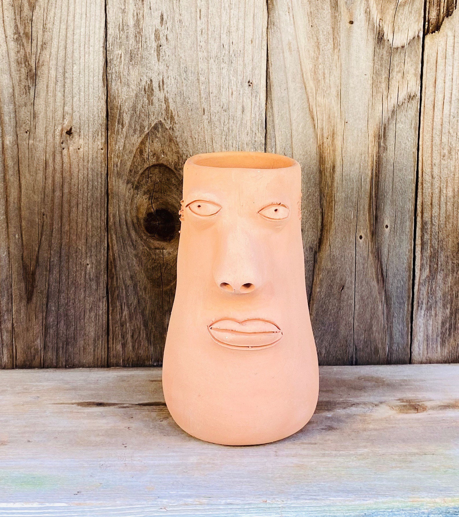 Cara De Planta Handcrafted Terracotta Pot Unique Handmade Clay - Etsy