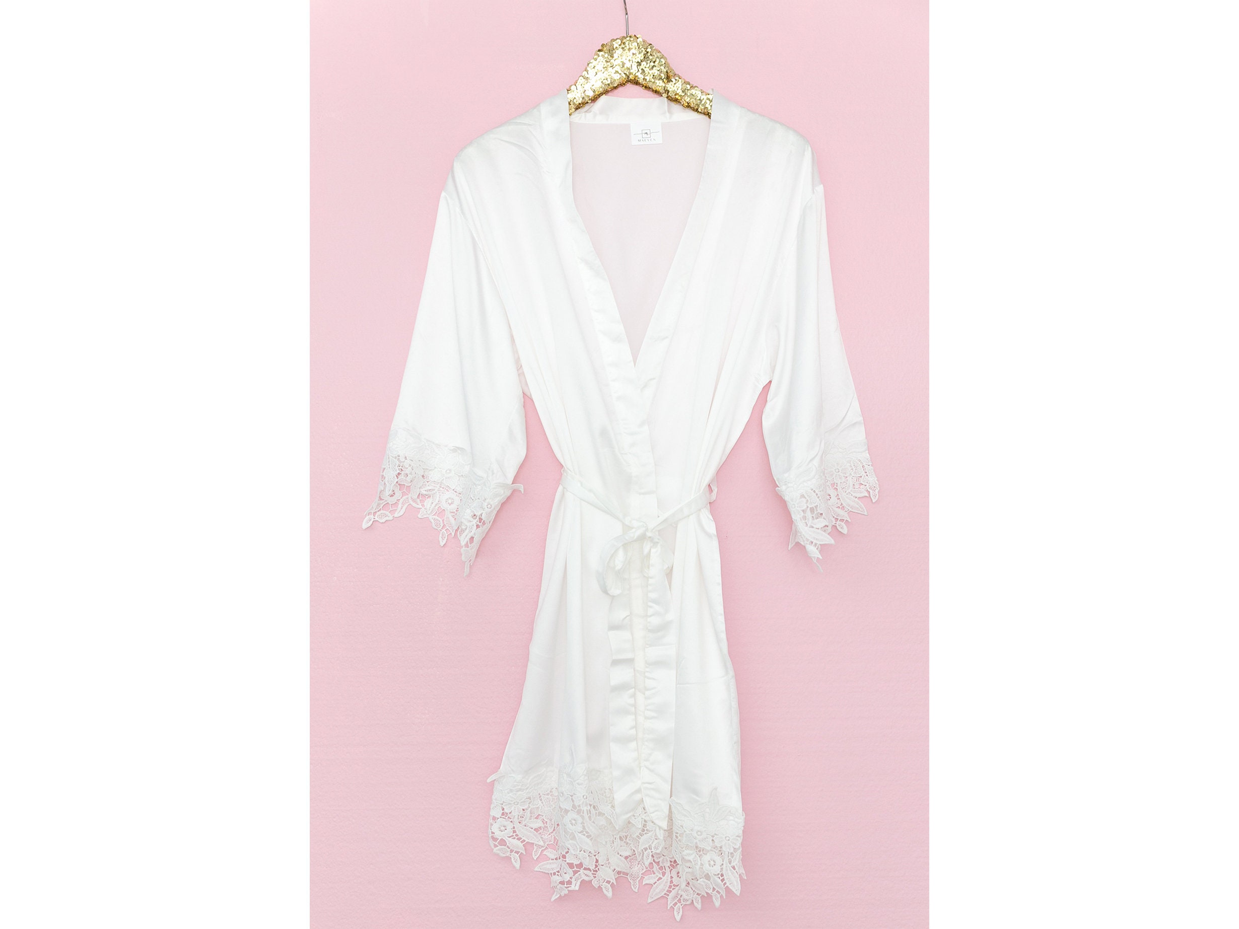 White Lace Robe White Robe Bride Robe Bridal Robe - Etsy