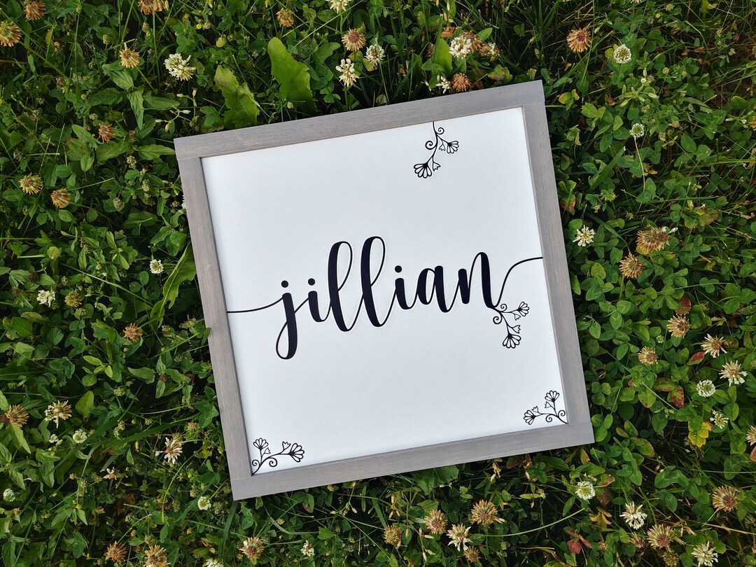 Baby Name Sign Girl Nursery Sign Girl Name Sign Girls Bedroom Decor ...