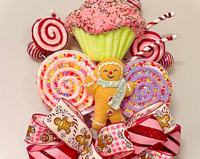 Candyland, Christmas Candy Tree Topper, Christmas Tree Topper, Whimsy ...