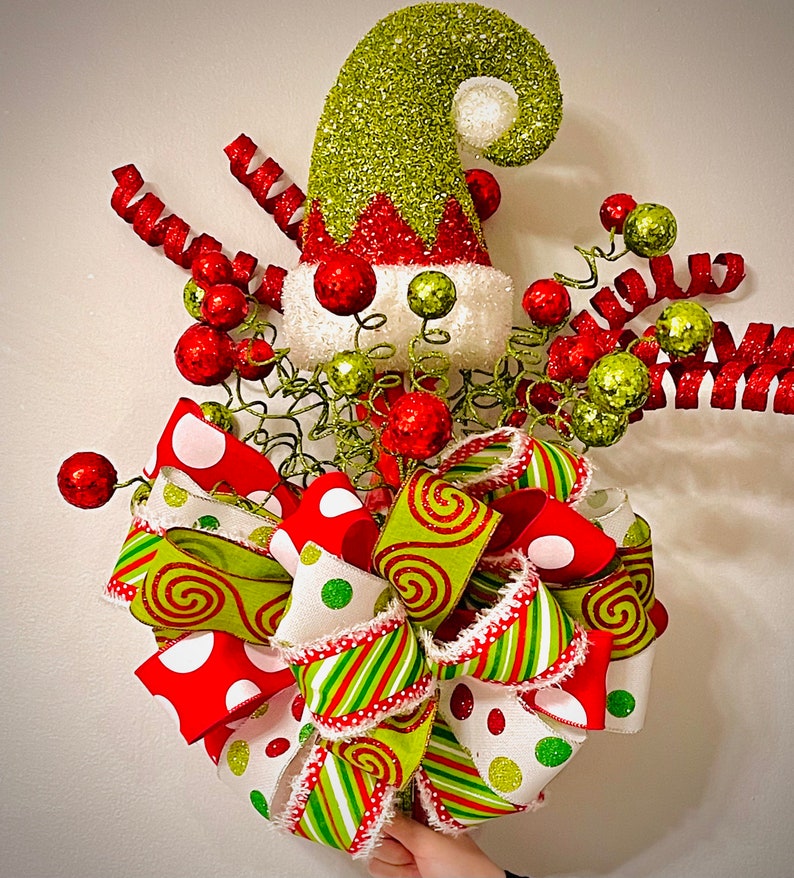 Elf Tree Topper Christmas Tree Topper Whimsical Tree Topper - Etsy