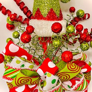 Elf Tree Topper, Christmas Tree Topper, Whimsical Tree Topper, Elf ...