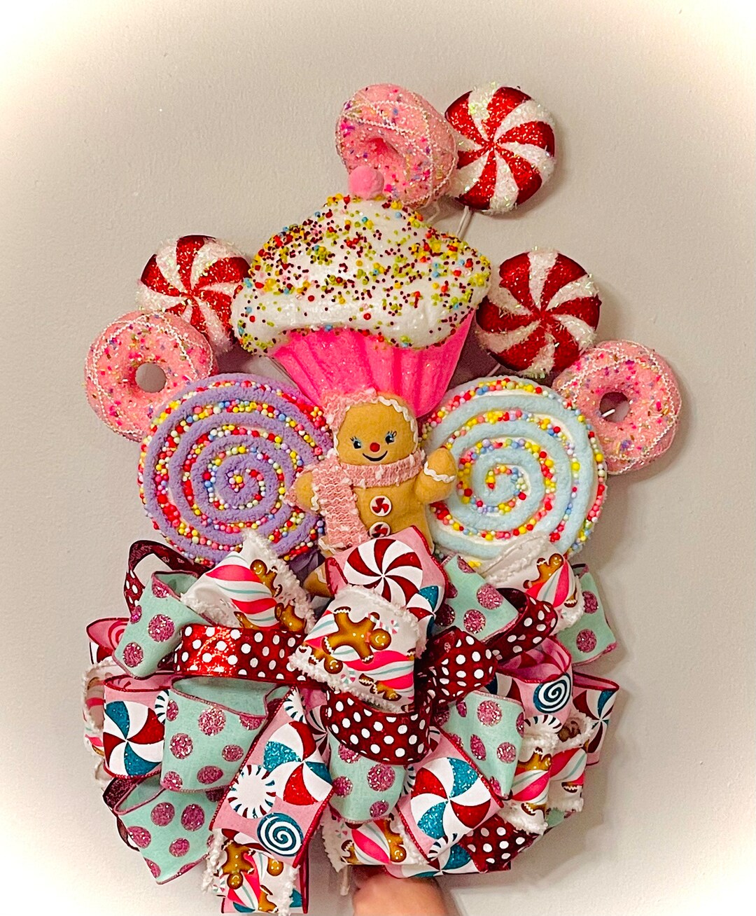 Candyland, Christmas Candy Tree Topper, Christmas Tree Topper, Whimsy ...