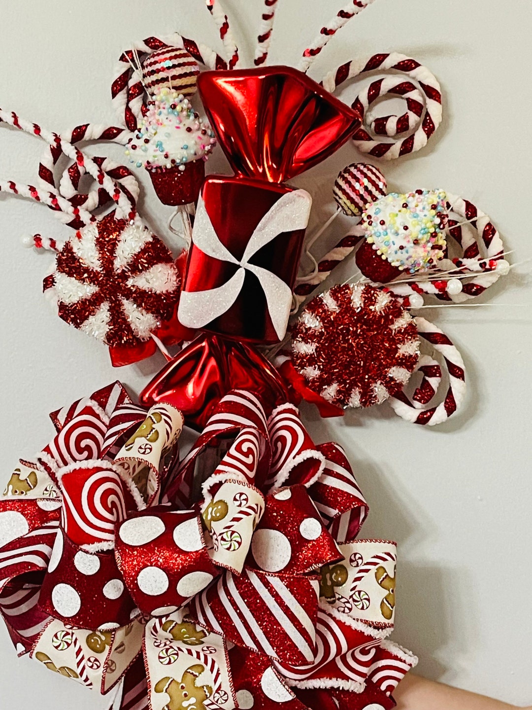 Candyland, Christmas Candy Tree Topper, Christmas Tree Topper, Whimsy ...