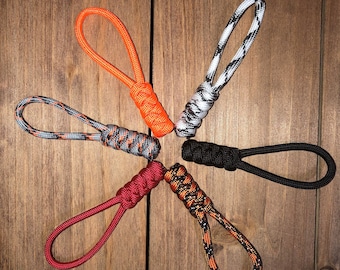 Paracord Zipper Pulls, Snake Knot - Etsy