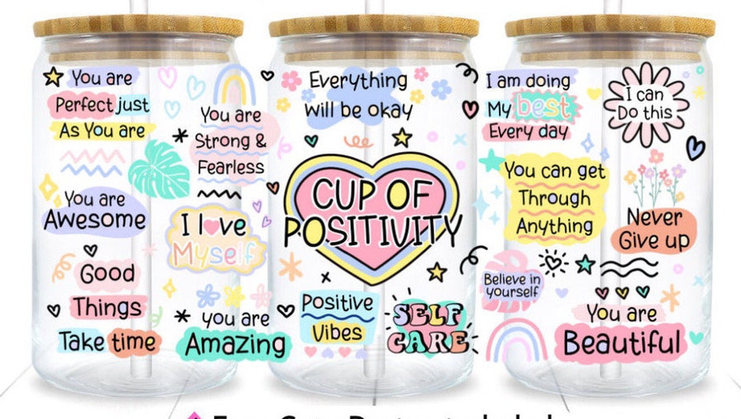 P5 Cup of Positivity UV DTF Wrap - Etsy