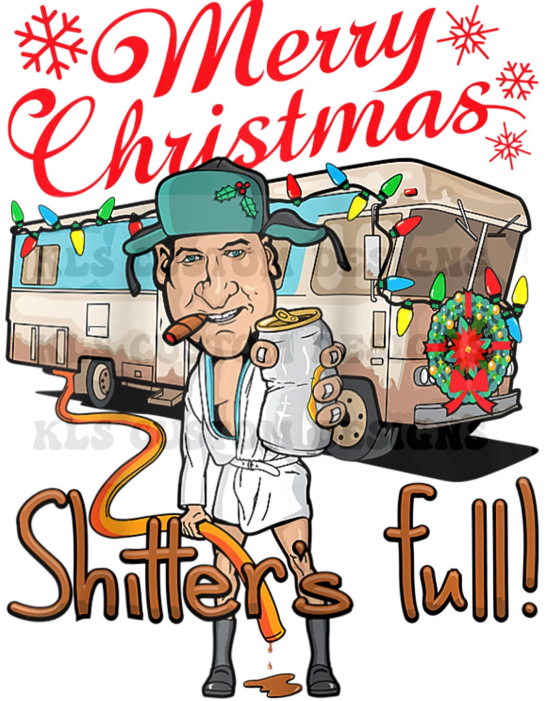 Christmas Shitters Full 4 Tall Decal UV DTF - Etsy