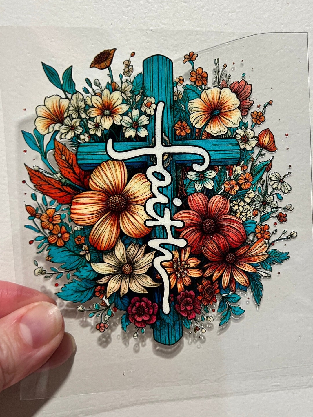 2P Faith Cross 4 Decal UV DTF Print - Etsy Canada