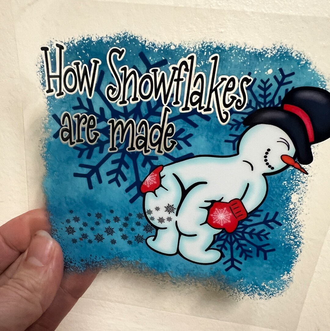 How Snowflakes Are Made 4 Decal UV DTF - Etsy