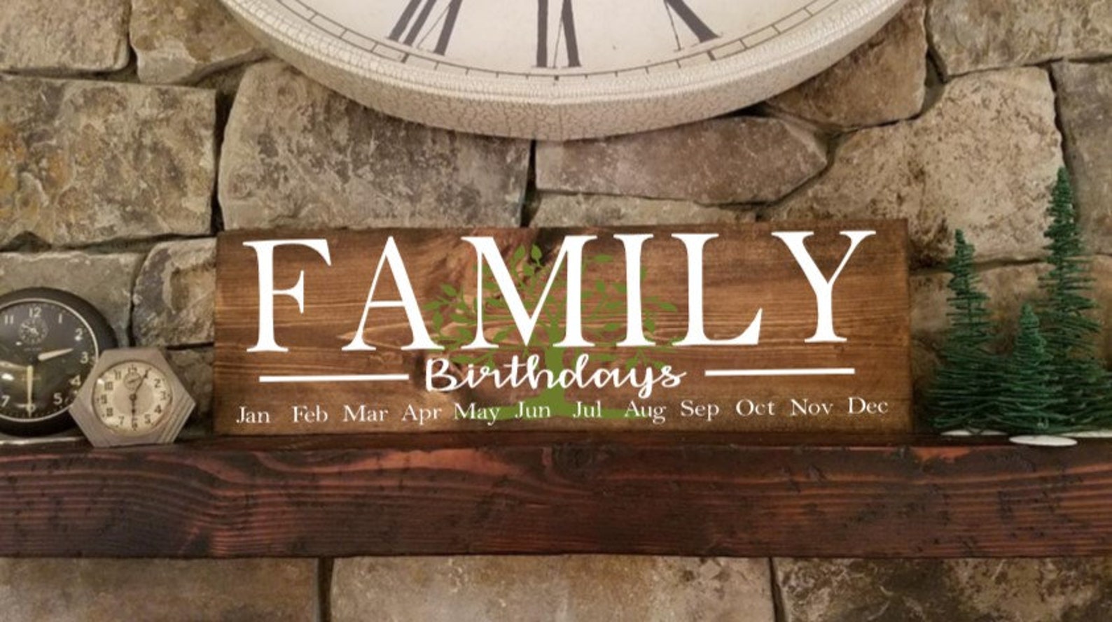Family Birthday Sign Family Birthday Board Gift for Grandma - Etsy