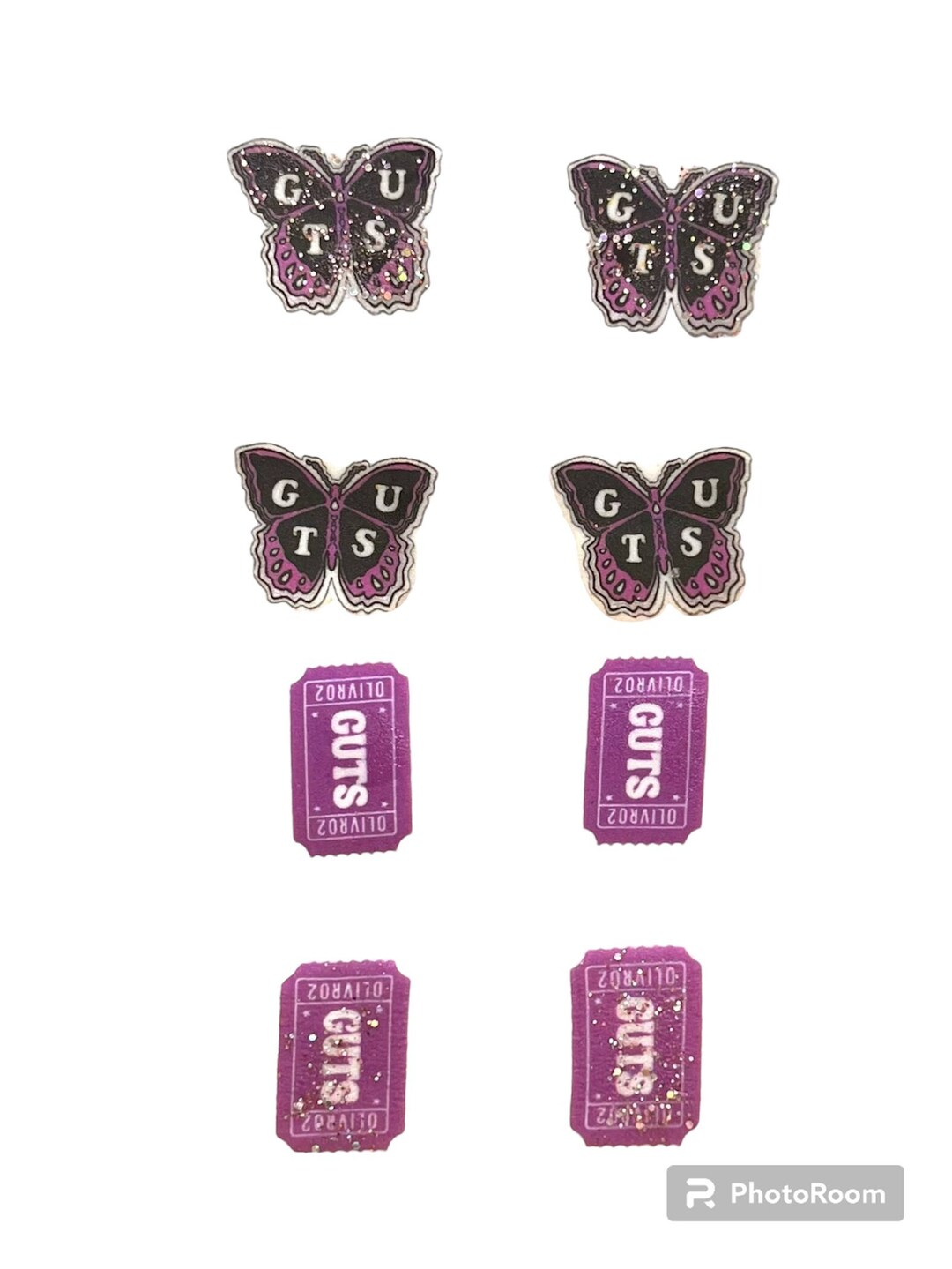 Guts Ticket / Butterfly Earrings - Etsy