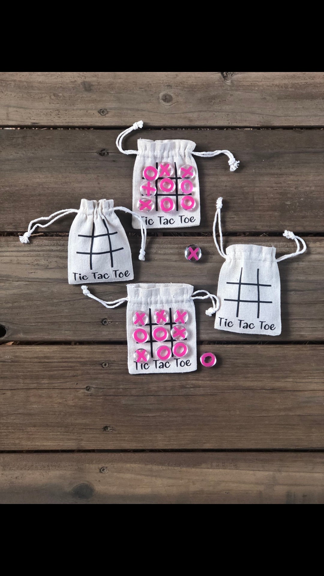 Tic Tac Toe Game in Small Travel Bags - Etsy