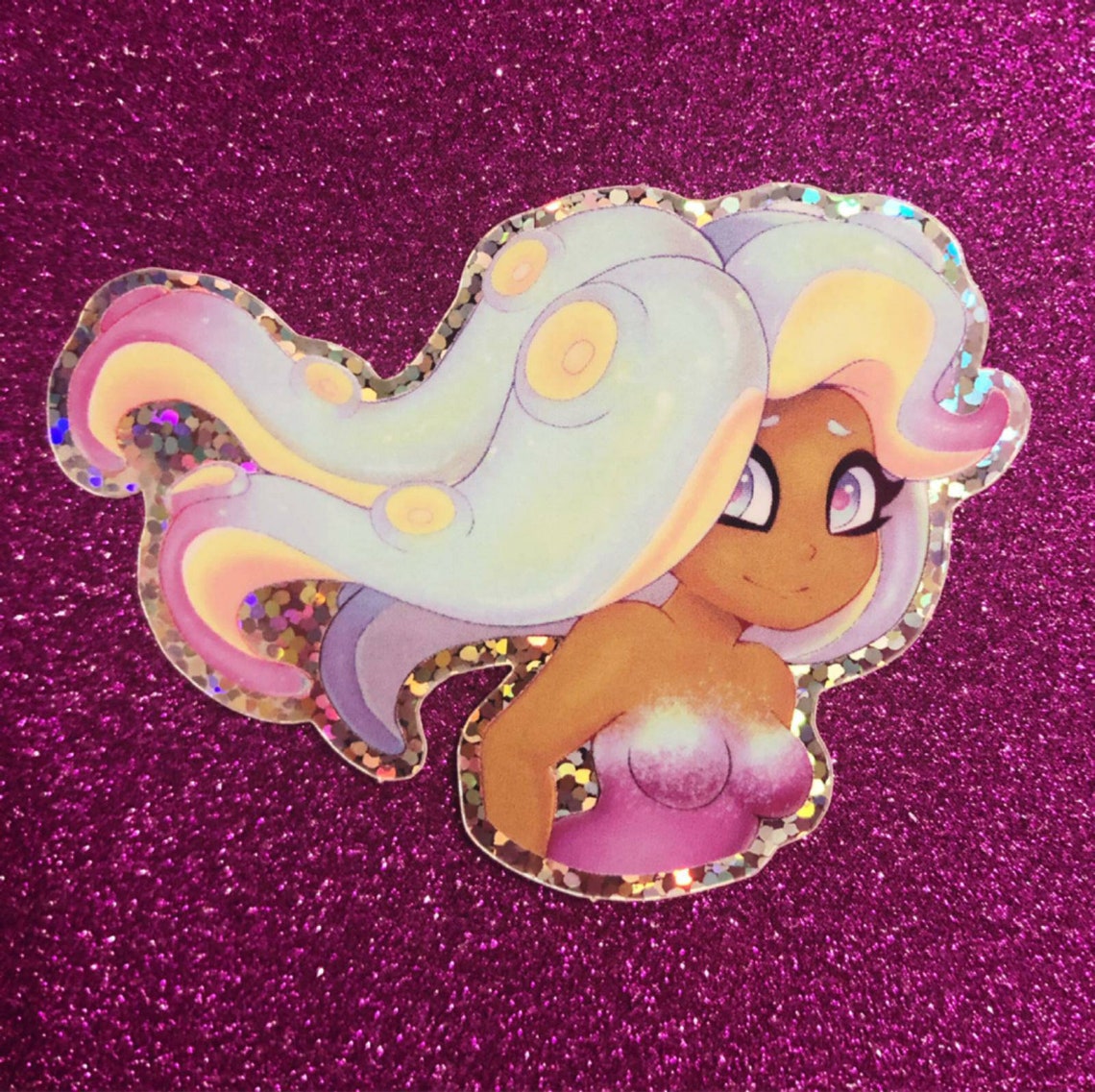 Marina Splatoon Glitter Sticker - Etsy