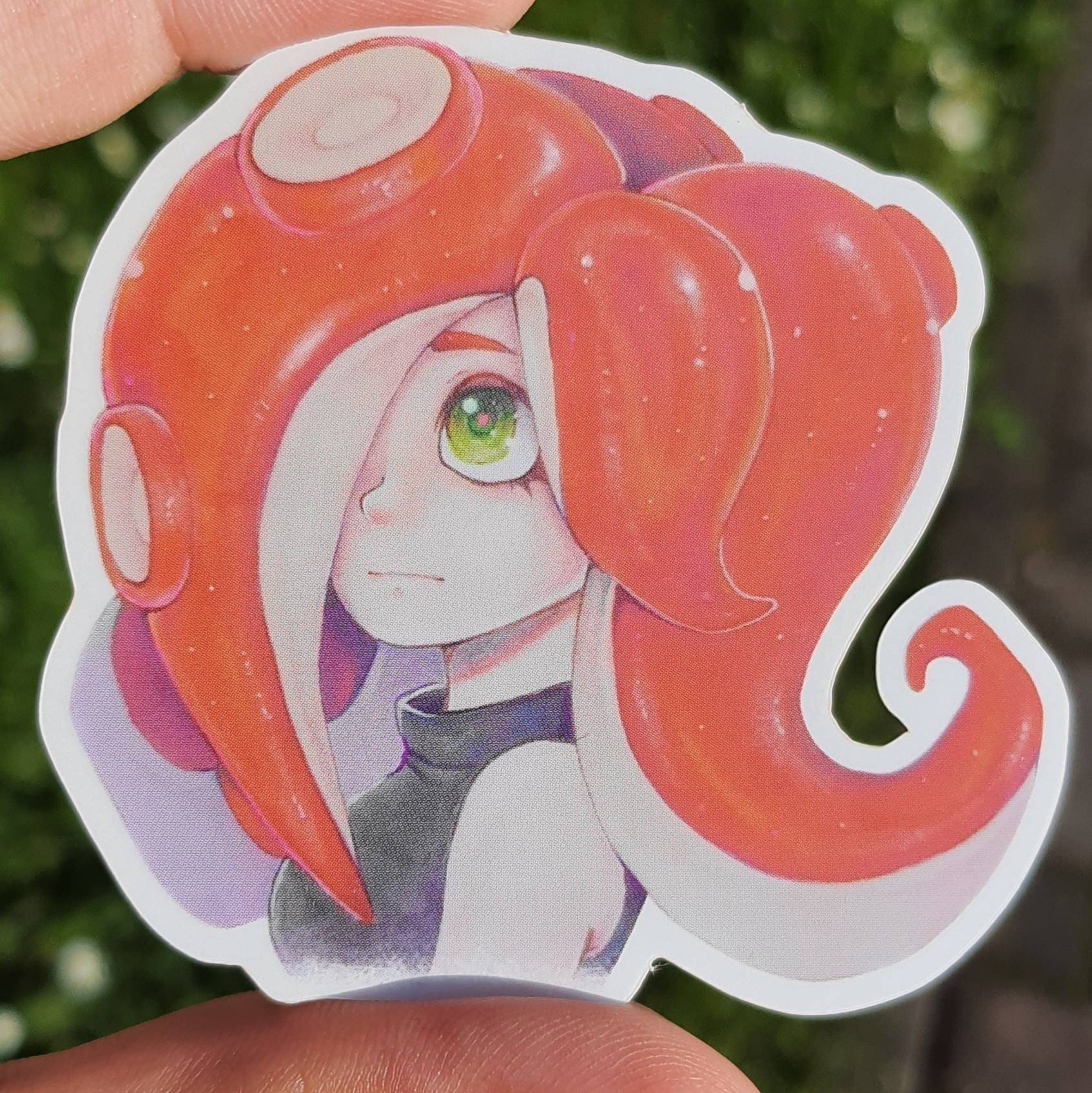 Octoling Transparent Vinyl Sticker - Etsy