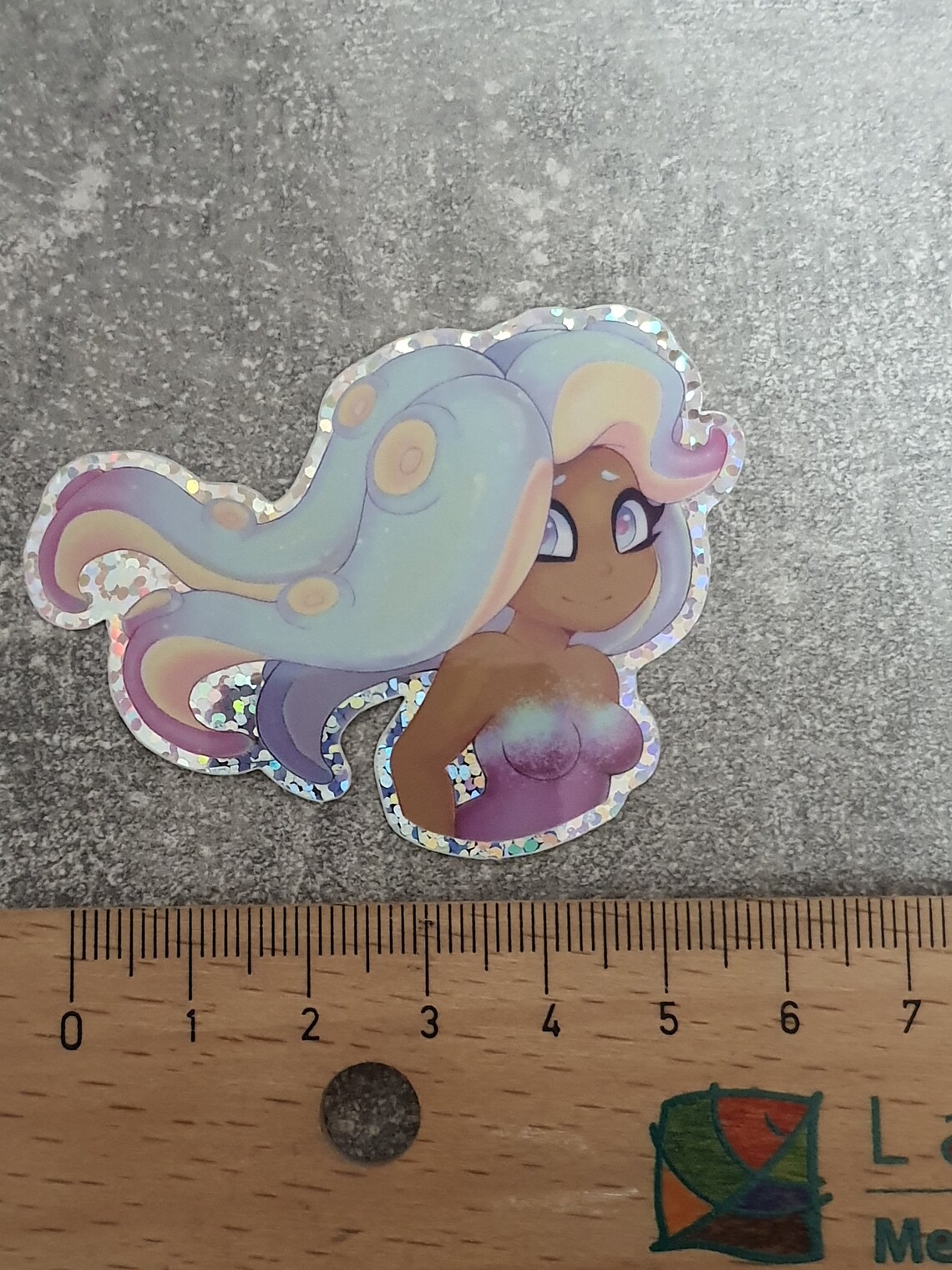 Marina Splatoon glitter sticker | Etsy