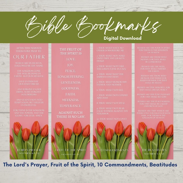 Beatitudes Bookmark - Etsy