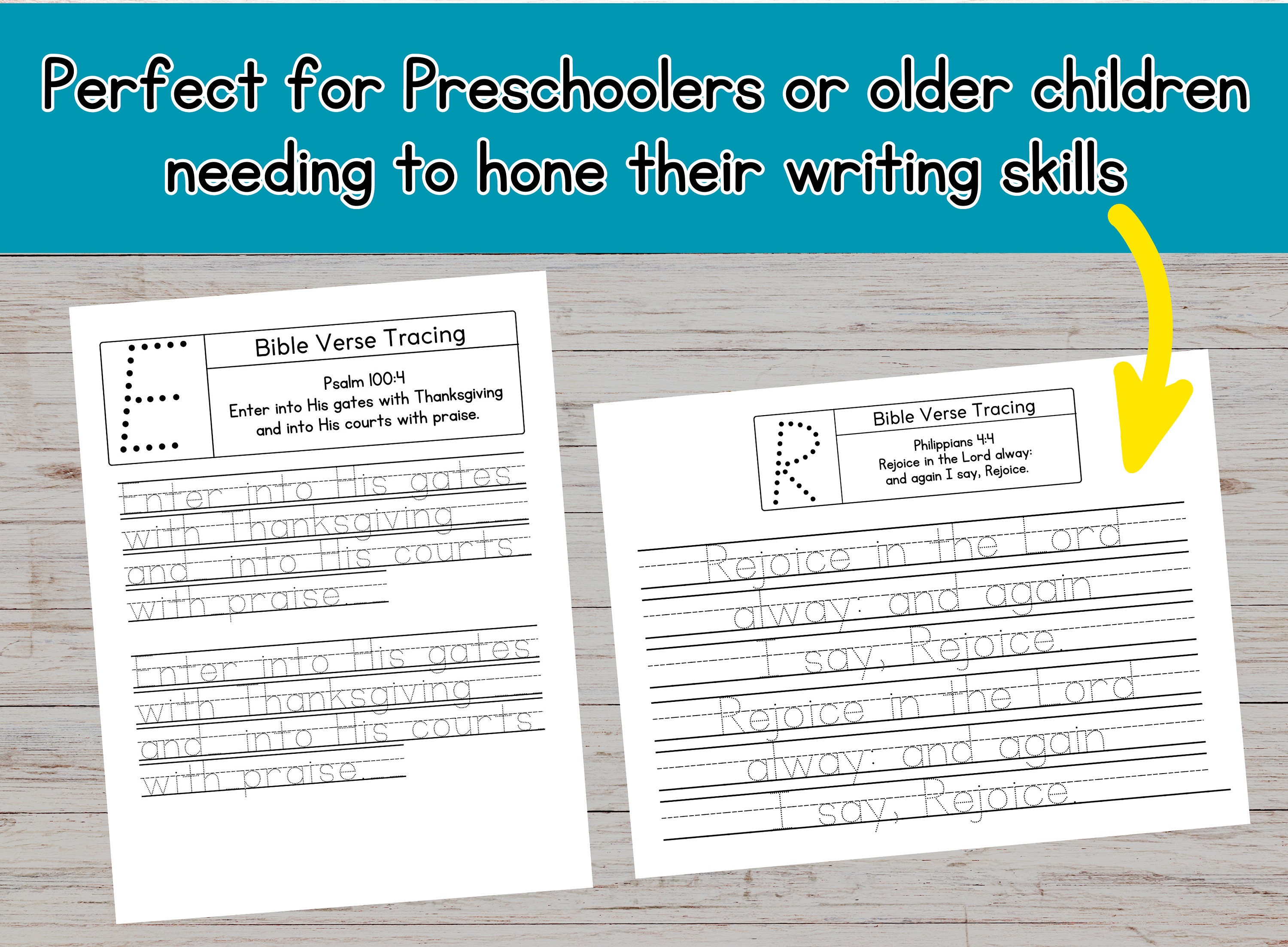 Bible Verse Tracing Worksheets, Handwriting Practice Sheets, Homeschool ...