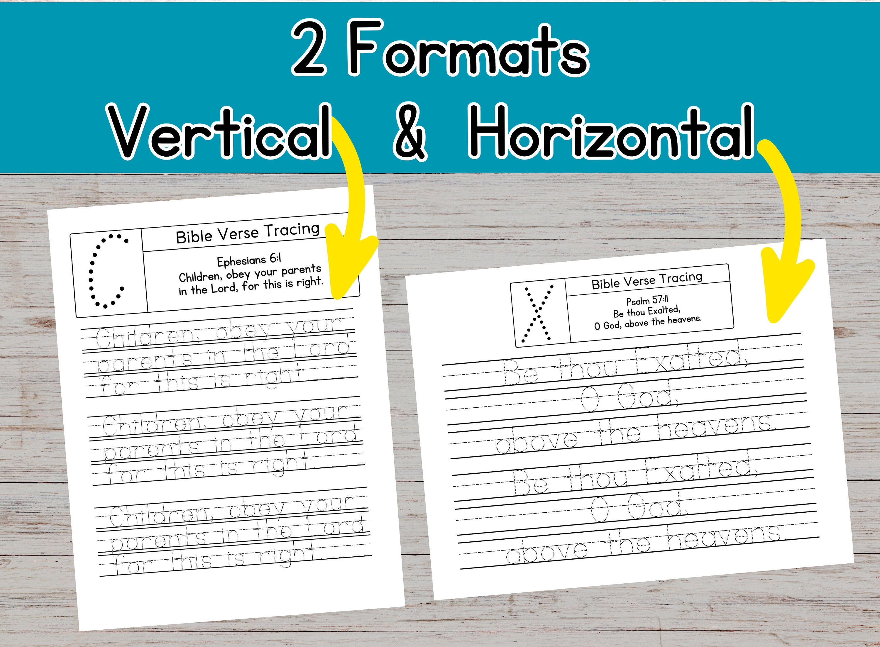 Bible Verse Tracing Worksheets, Handwriting Practice Sheets, Homeschool ...