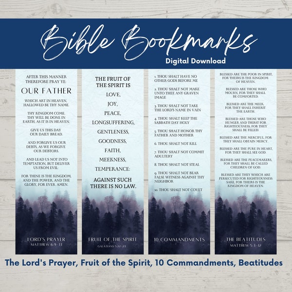 Beatitudes Bookmark - Etsy