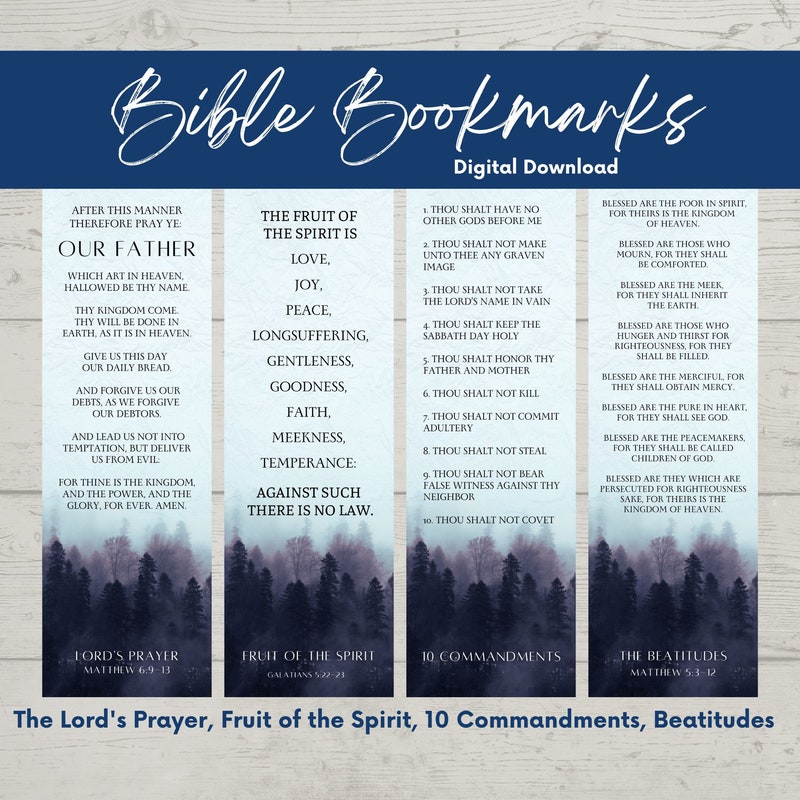 Beatitudes Bookmark - Etsy