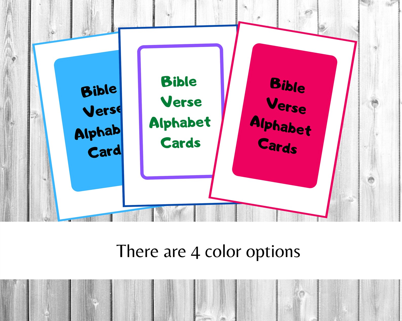 Alphabet Verse Cards ABC Bible Verse Memory Cards Learn the Scripture ...