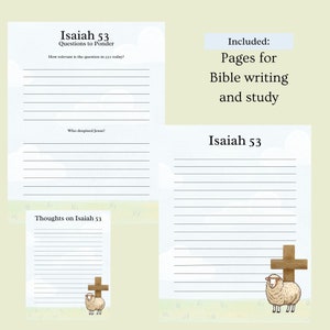 Isaiah 53 Scripture Memory Bundle, Isaiah 53 Printable, Memorize ...