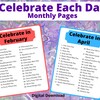 National Days Calendar Printable 2025 National Holidays Calendar Social ...