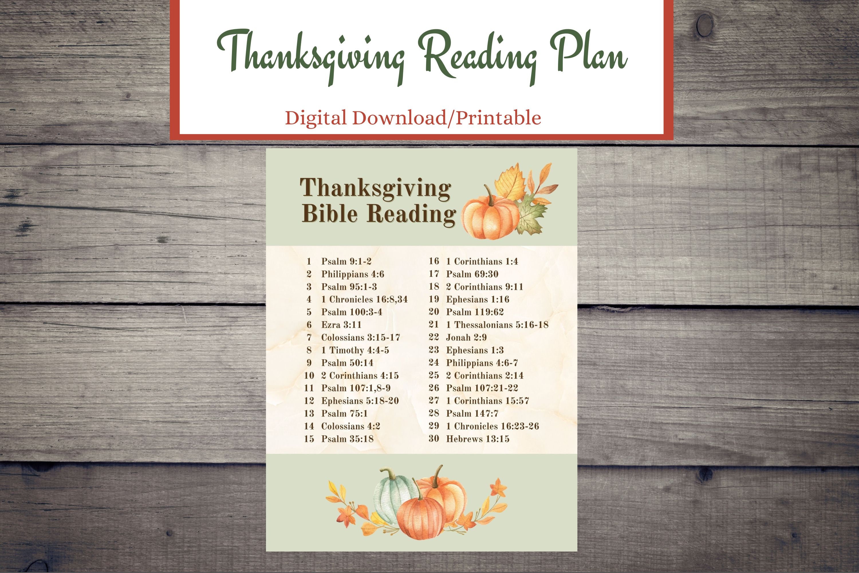 Holiday Bible Reading Bundle, Christmas Bible Reading, Thanksgiving ...
