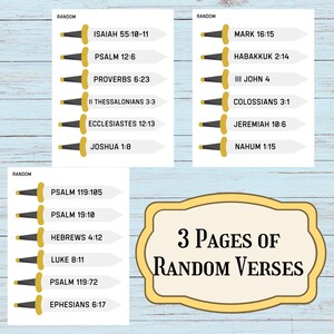 Sword Drill Printable Verse Cards, Sunday School Resources, Printable ...