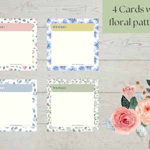 Blank Scripture Cards, Scripture Memory Cards, Write Your Own Memory ...