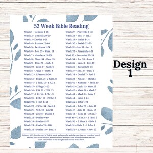 52 Week Bible Reading Plan, Bible Chunks, Printable Bible Plan, 2026 ...