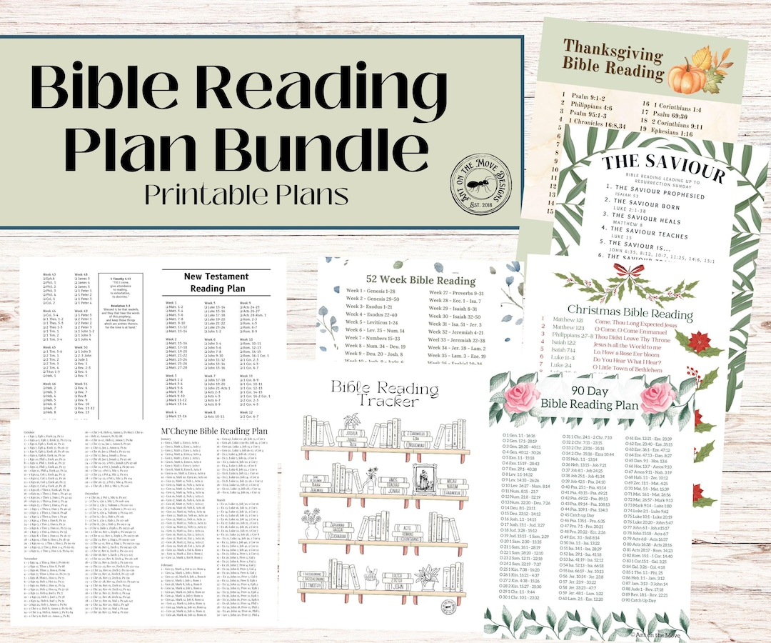 2026 Bible Reading Plans, 8 Printable Bible Reading Schedules, Faith ...