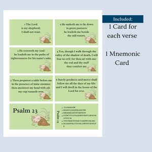 Psalm 23 Scripture Memory Bundle, Psalm 23 Printable, Memorize ...