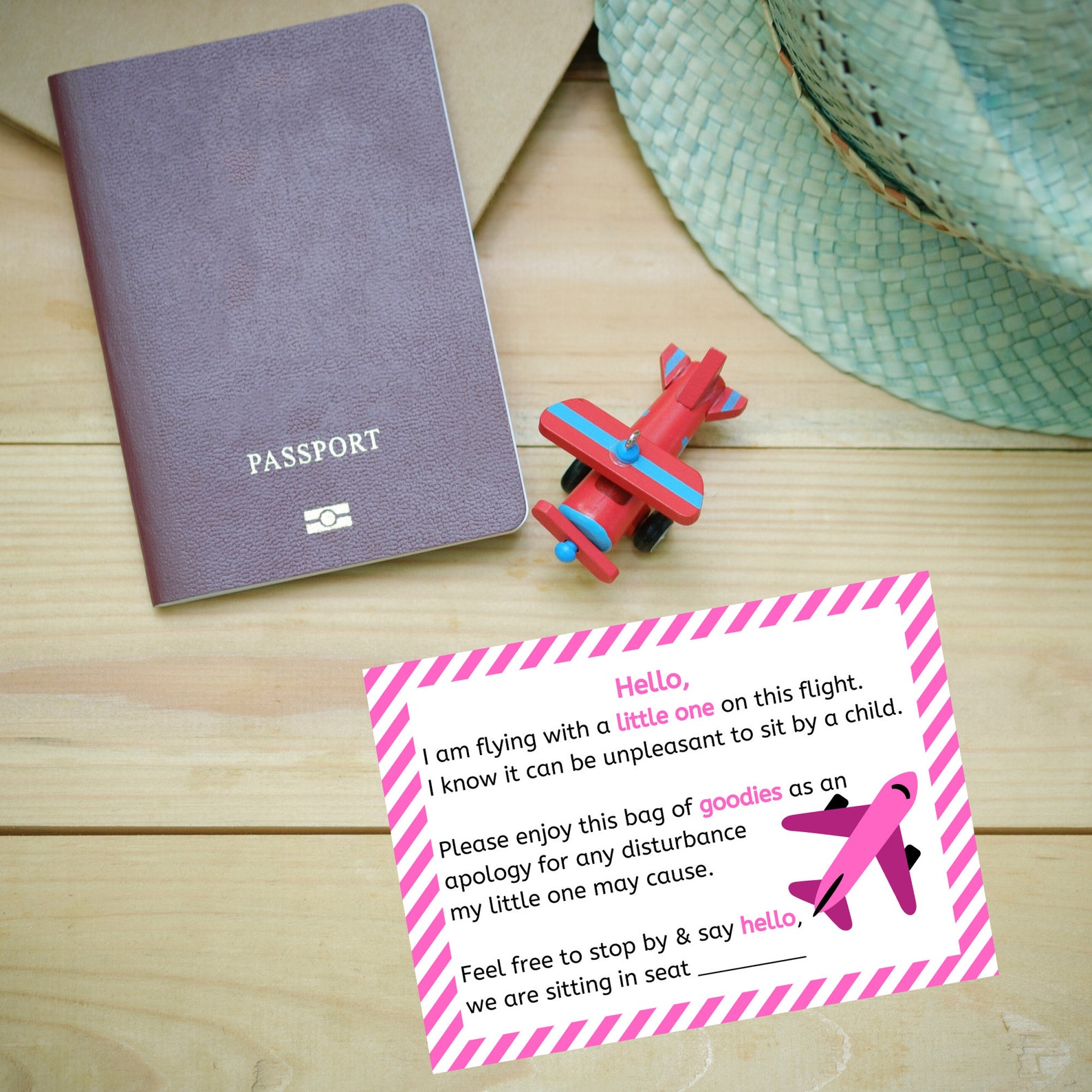 Baby on Board Flight Card First Flight Printable Card - Etsy