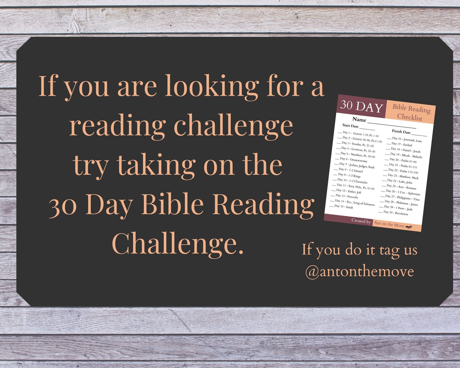 Read the Bible in 30 Days Bible Reading Challenge Bible Reading List ...