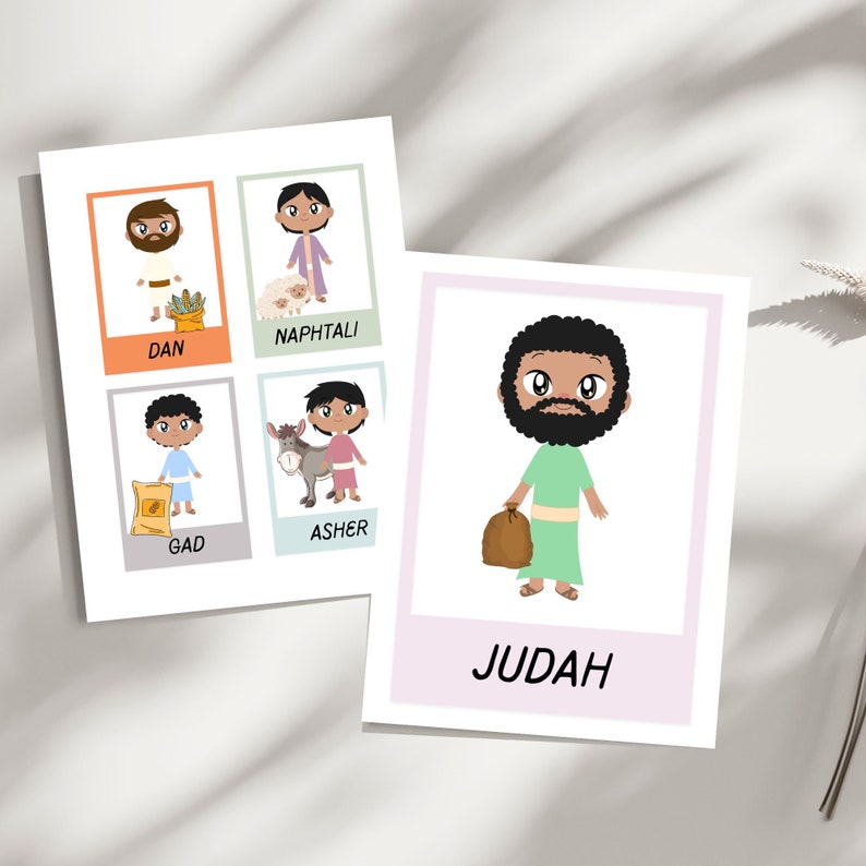 Joseph and His Brothers Wall Decor and Trading Cards, Sunday School ...