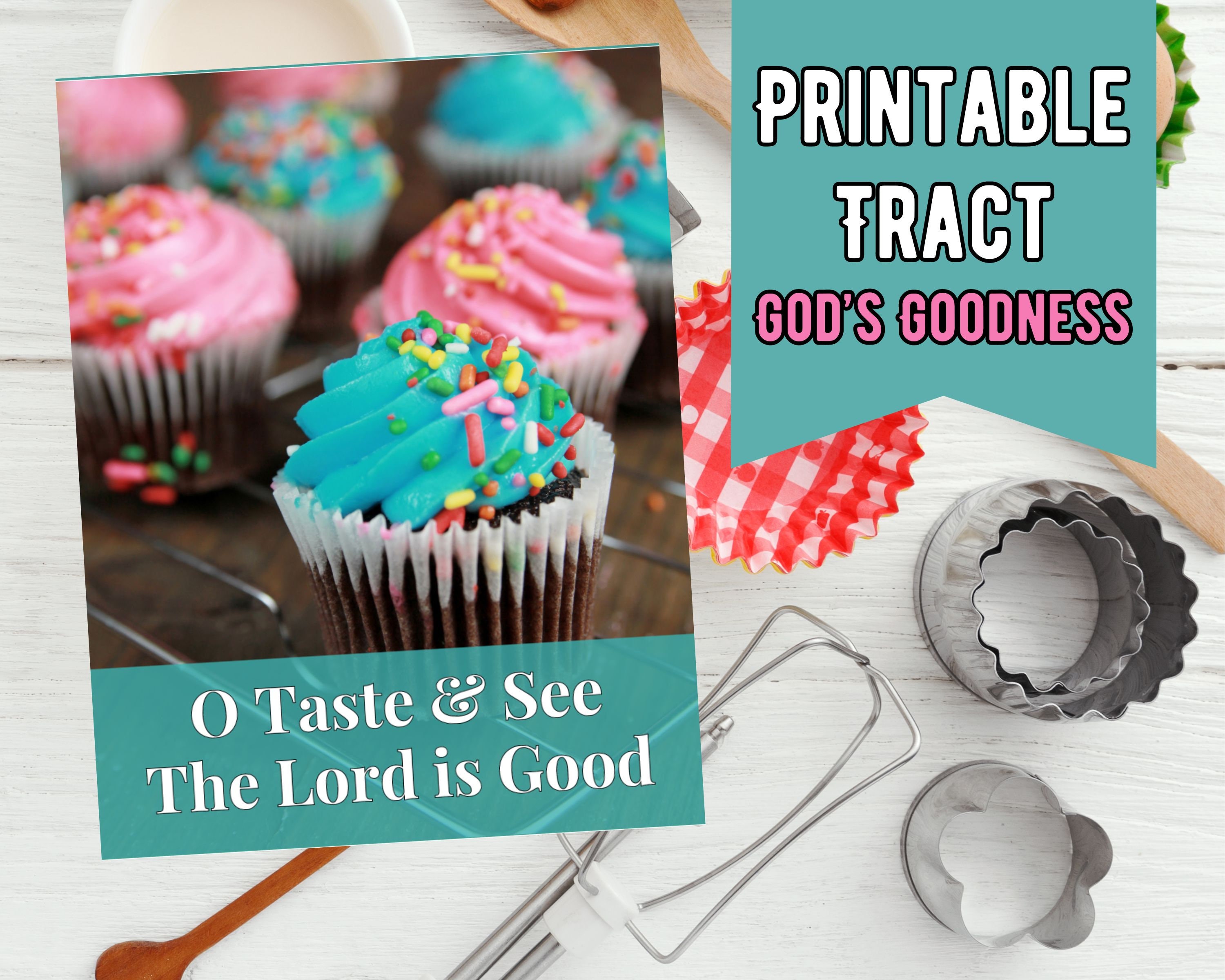 Printable Bible Verses Tract on God's Goodness, Christian Ministry Aid ...