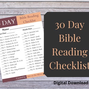 Read the Bible in 30 Days | Bible Reading Challenge | Bible Reading ...