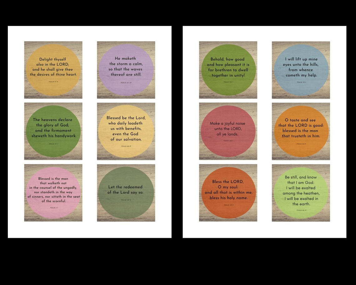 Square Bible Verse Cards | 3 Inch Square Cards | Printable Bible Cards ...