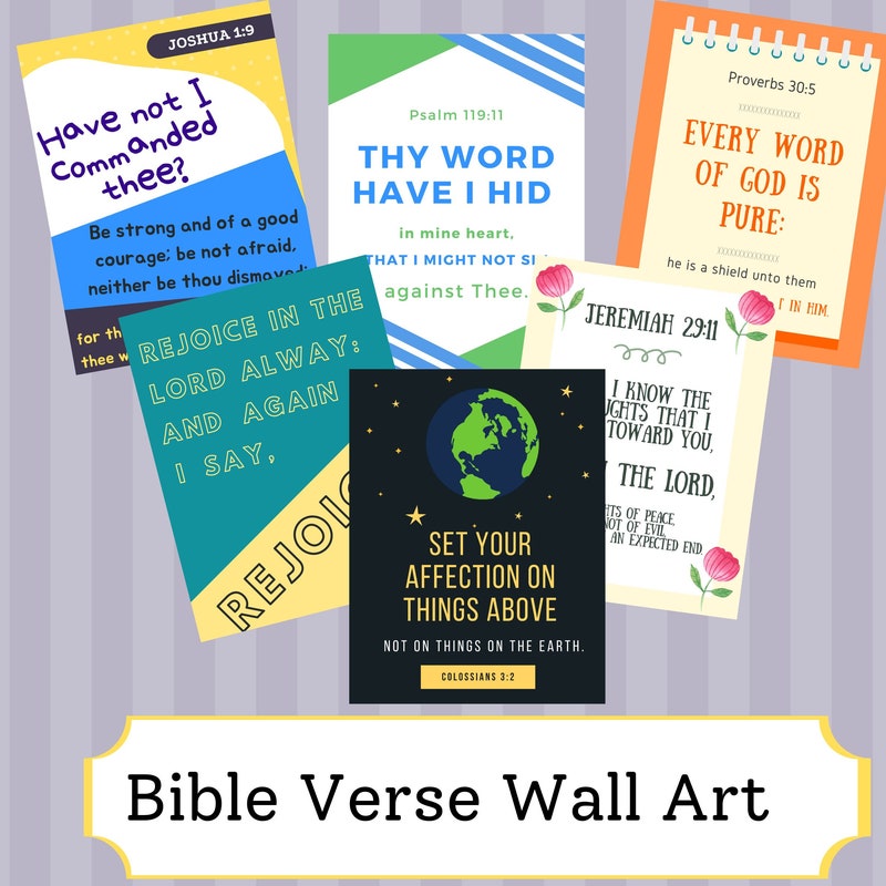 Bible Verse Poster - Etsy