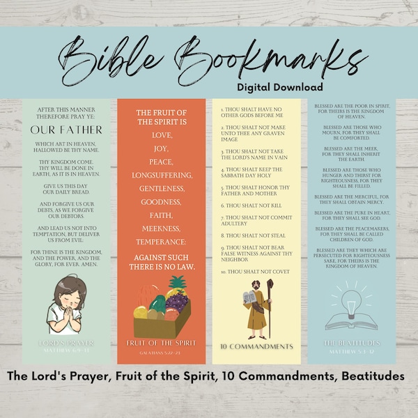Beatitudes Bookmark - Etsy
