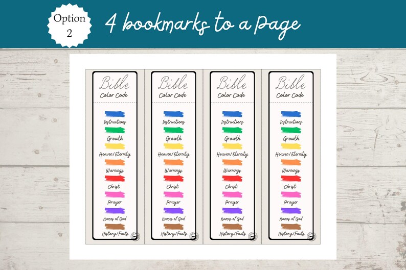 Bible Study Color Coding Bookmarks, Printable Bible Bookmarks, Study ...