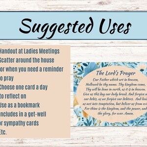 Printable Prayer Bible Verse Cards Set, Inspirational Scripture Cards ...